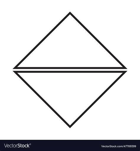 Sort Flow Chart Shape Element For Process Layout Vector Image