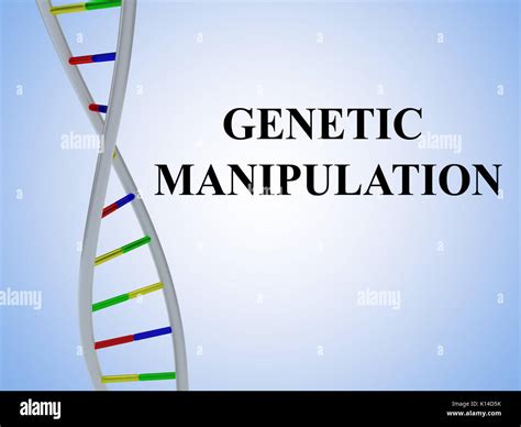3d Illustration Of Genetic Manipulation Script With Dna Double Helix