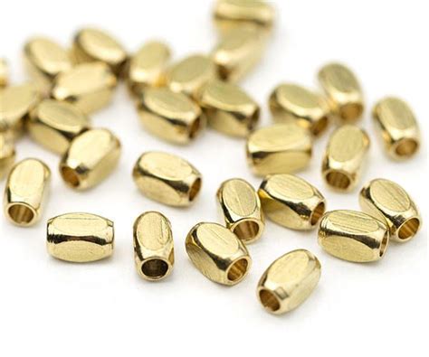 5mm Brass Beads Brass Seed Beads Solid Brass Beads Small Brass