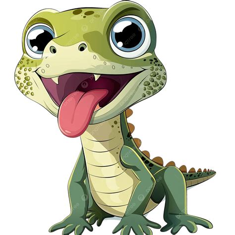 Lizard Tongue Stickng Out On The Wall
