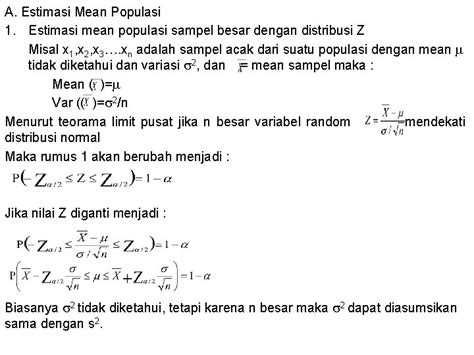 Vi Estimasi Parameter Estimasi Parameter Metode Statistika Yang