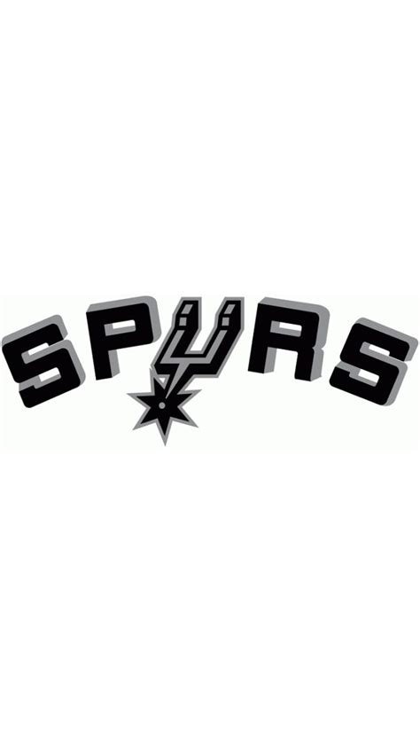 San Antonio Spurs Logo In Black And White Spurs Logo Png Spurs Logo