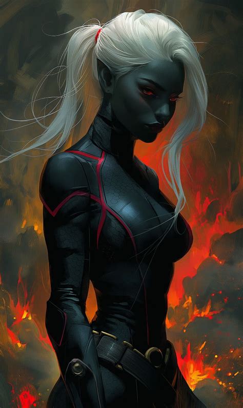Drow Spy In 2024 Dark Elf Character Design Character Illustration