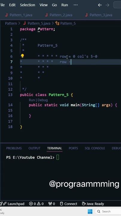Star Pattern 5 Dsa Programming Shorts Shortsvideo Dsa Coding