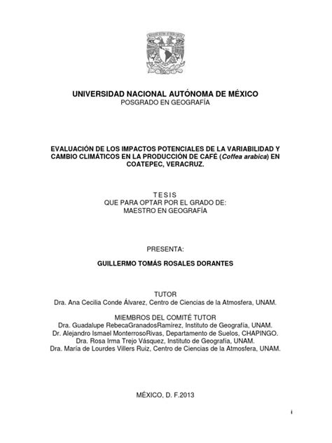 Variabilidad Climatica Cafe Mexico Pdf El Niño Clima