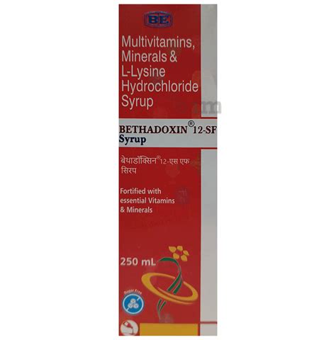 Bethadoxin 12 Sf Syrup Buy Bottle Of 250 0 Ml Syrup At Best Price In