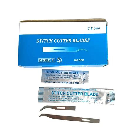 Disposable Stitch Cutter Blade Sterile Medical Suture Cutter
