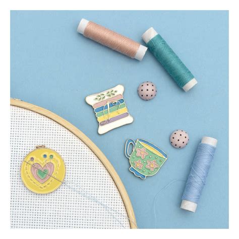 Teacup Magnetic Needle Minders 3 Pack Hobbycraft