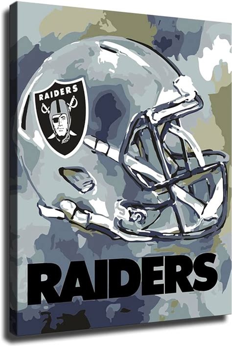 Oakland Raiders Art Las Vegas City Sports Raiders Poster