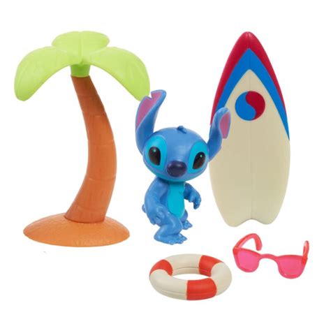 Lilo And Stitch Mini Figure Playset Hang Ten Stitch 7 Cm Kraken