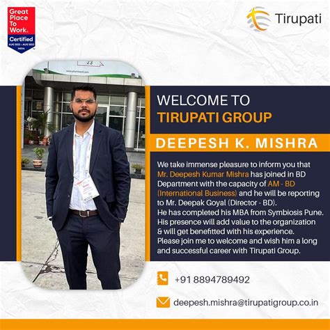 Deepesh Mishra On Linkedin Thank You For Giving Me This Opportunity