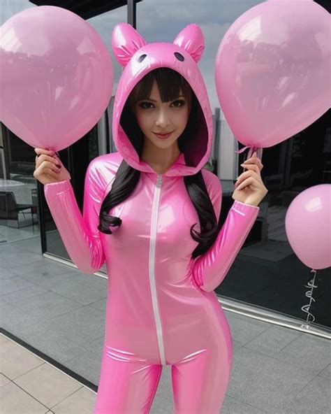 Pink Latex Kigurumi By Harheo On Deviantart