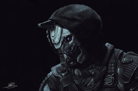 Cayde 6 Black Art Desktop Wallpaper Wallpapersok