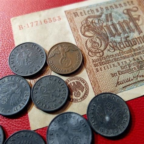 Coin Lot Rare Nazi Germany Ww2 Swastika Coins 2 Reichsmark Currency