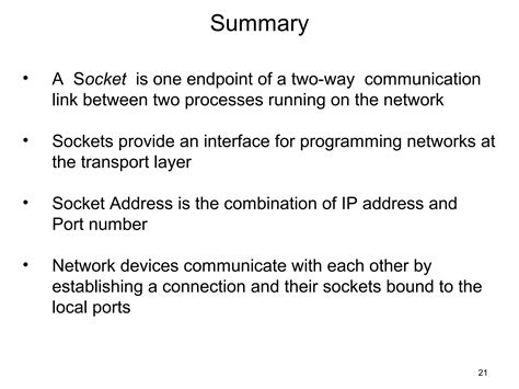 Ports And Sockets Ppt