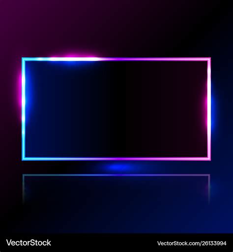 Rectangle Light Blue Pink Frame For Promotion Vector Image