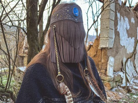 Shamans Headdress Shamanic Mask Unisex Headdress Ceremonial Costume
