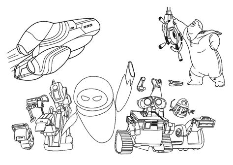 Wall E Eve Coloring Pages