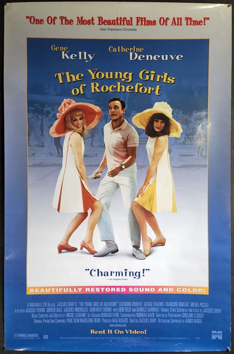 The Young Girls Of Rochefort Original Vintage Movie Poster Of Jacques
