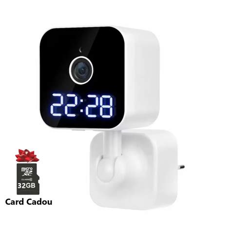 Camera Spion Cu Afisare Ceas Led Dispozitiv Pentru Spionaj Full Hd