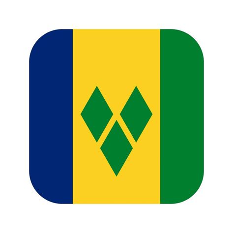 Bandera De San Vicente Y Las Granadinas Ilustración Simple Para El Día
