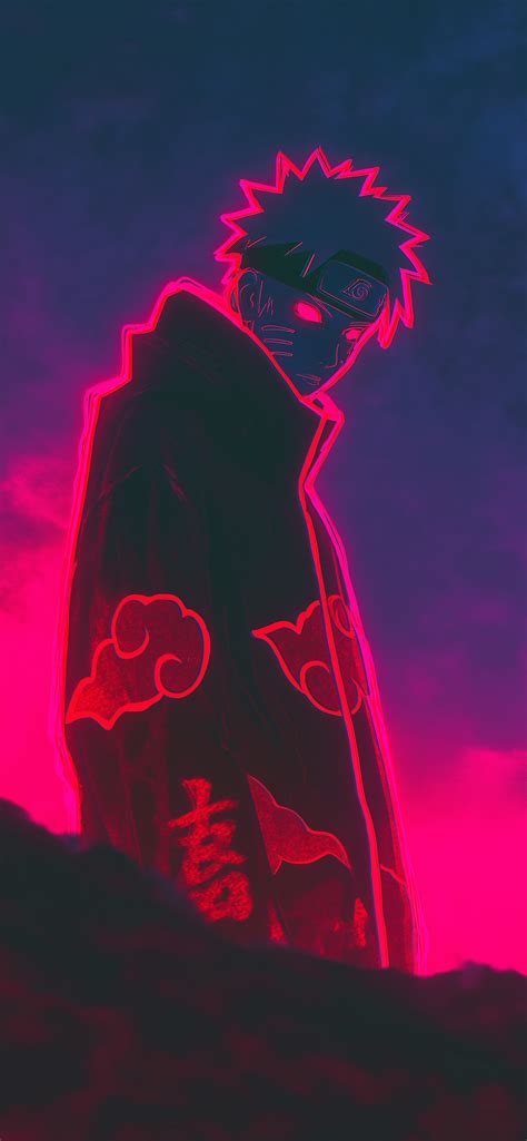 Naruto Akatsuki Neon Glow Dark Anime Wallpapers Hd Wallpapers