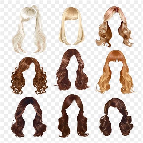 Hair Style Png Cut Set Premium Png Rawpixel