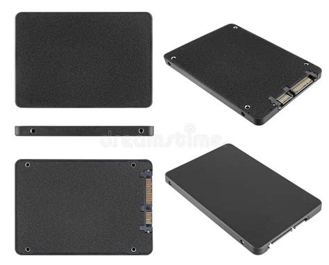 Solid State Ssd Drive On A White Background In Isolation Stock Image