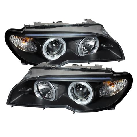 2004 2006 Bmw E46 3 Series 2dr Black Halo Projector Headlights 444 Bmwe4604 2d