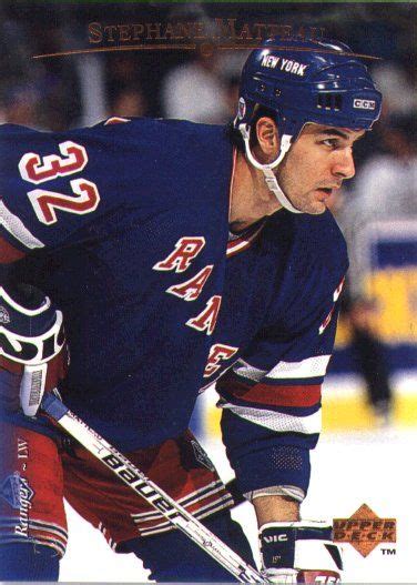 Stephane Matteau Rangers Hockey New York Rangers Nhl Players