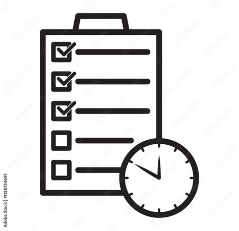 Checklist Icon Set Clipboard Checklist Or Document Checkmark