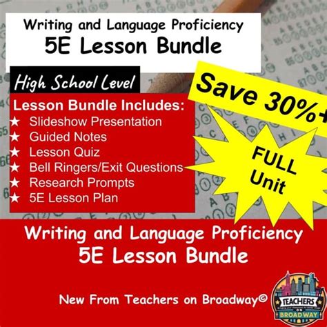 Writing And Language Proficiency Sat Prep 5e Unit Bundle Wanswer Keys