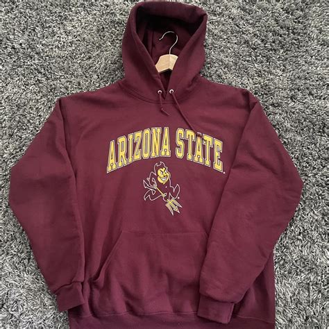 Asu Arizona State Athletic Hoodie Sweatshirt Devil Depop