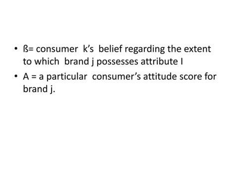 Multi Attribute Attitude Model Pptx Multi Attribute Attitude Model Pptx