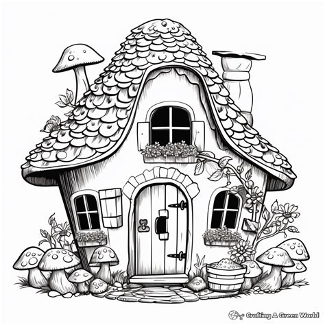 Gnome House Coloring Pages