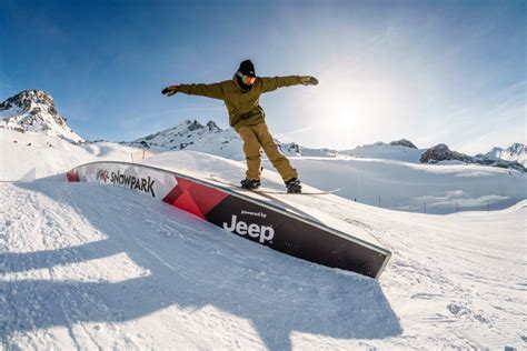 Snowboarding Terrain Park