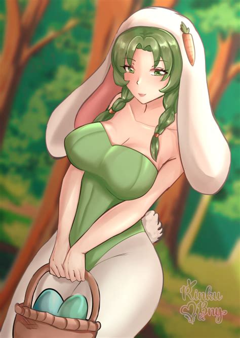 Rule 34 1girls Alternate Costume Braid Breasts Bunny Ears Bunny Girl Bunnysuit Cleavage Female