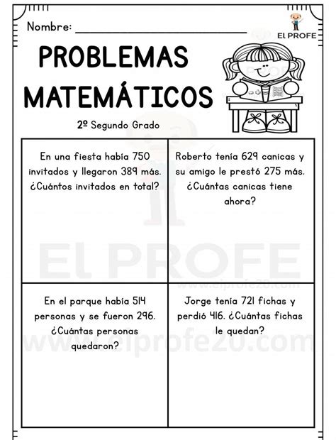 Cuadernillo Problemas Matematicos Primaria 5 27 Problemas