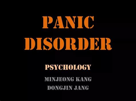 Ppt Panic Disorder Powerpoint Presentation Free Download Id2276374