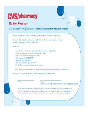 Cvs Vaccine Voucher Form Fill Out And Sign Printable Pdf Template