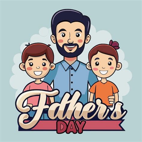 Premium Vector International Fathers Day Concept Illustration