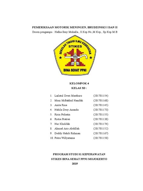 Pemeriksaan Tanda Rangsang Meninges Pdf