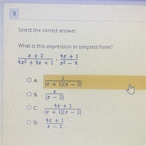 Free What Is The Expression In Simplest Form
