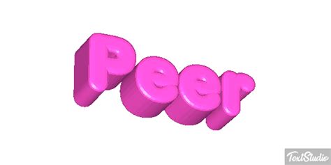 Peer Word Animated  Logo Designs