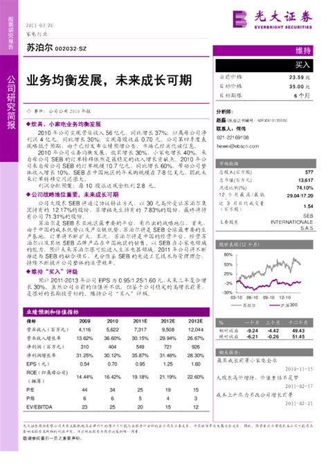 业务均衡发展，未来成长可期