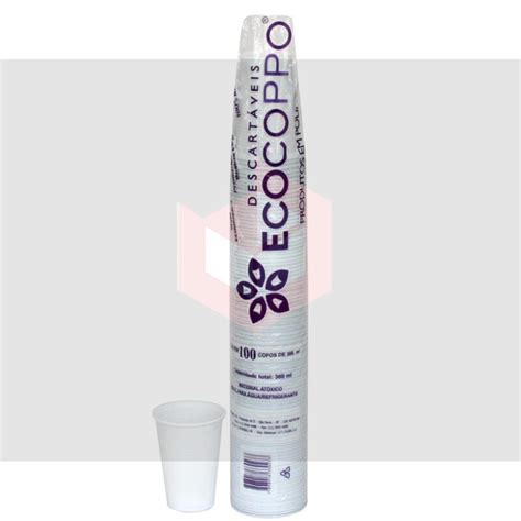 Copo Ecocoppo Pp Branco 300ml C100un Concorde