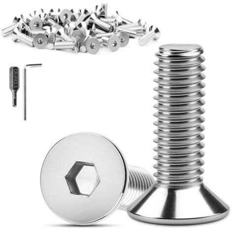 80 Viti In Acciaio Inox M4 X 25 Mm Testa Svasata Din 7991 Iso 10642