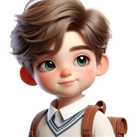 Ai Generated 3d Cartoon Character Little Boy 36335741 Png