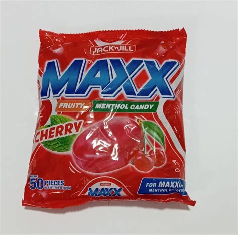 Maxx Fruity Methol Candy Red Cherry Flavor For Maximum Menthol Enjoyment 50 Pcs 200g