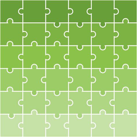 Light Green Shade Jigsaw Pattern Jigsaw Line Pattern Jigsaw Seamless Pattern Decorative